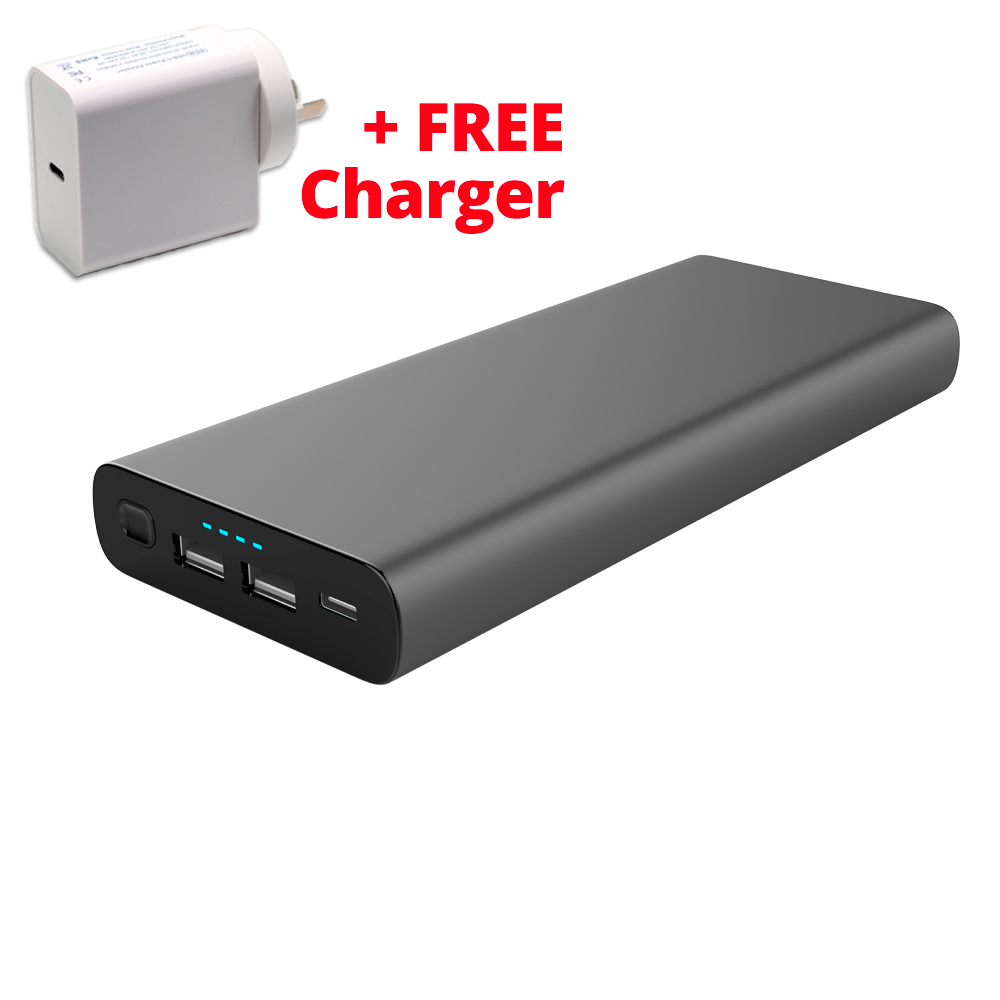 Laptop Power Bank – 100W PD (Black) with Charger | Aus Power Banks